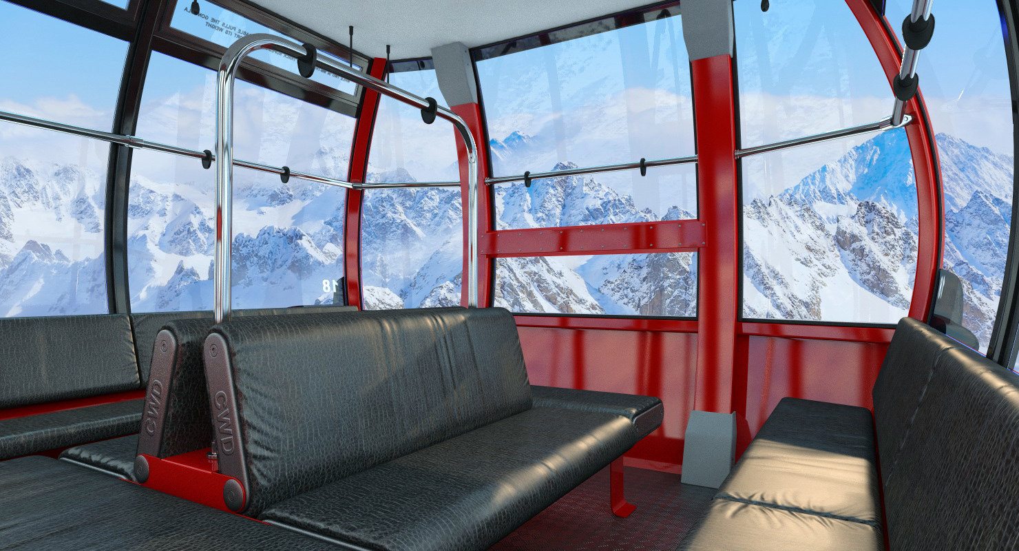 Cableway Cabin Peak Rigged 3d model | Best Of 3d Models